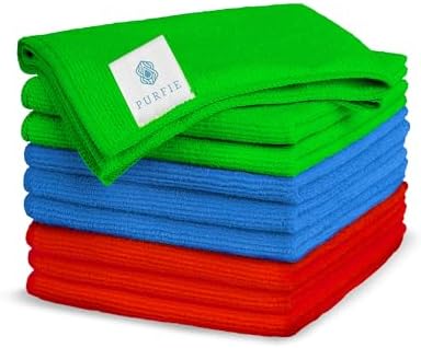 Microfiber Cleaning Cloth, Large Size 40x40cm, Super Absorbent Lint ...