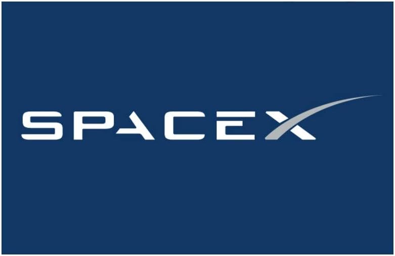 Amazon.com : SpaceX Logo 3x5 Nylon Flag Poster, wall mural Blue ...