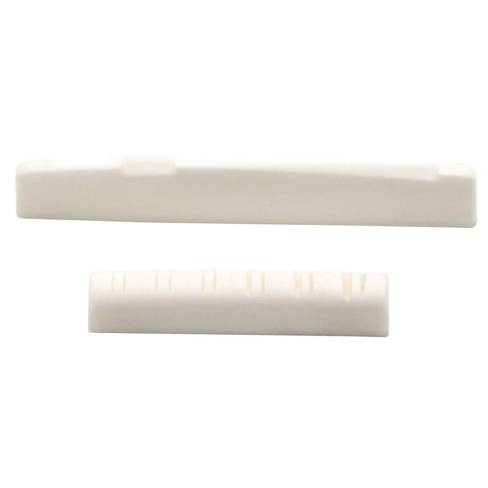 Snapklik.com : DISENS 12 String Guitar Saddle And Nut Slotted Real Bone ...