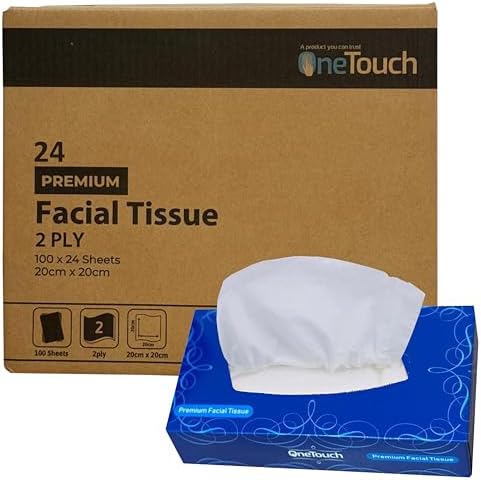 UKR Clinical White 2-ply Facial Tissues - 18 Boxes of 200 Face Tissue ...