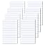 (8 Pack) 480 Sheets Lined Sticky Notes White,100 x 150 mm Large Sticky ...
