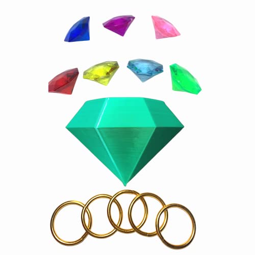 Amazon.com: LLCraft Chaos Emeralds and Master Emerald 3D Printed ...