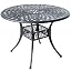 Amazon.com : Withniture 36 inch Round Patio Table Cast Aluminum Outdoor ...