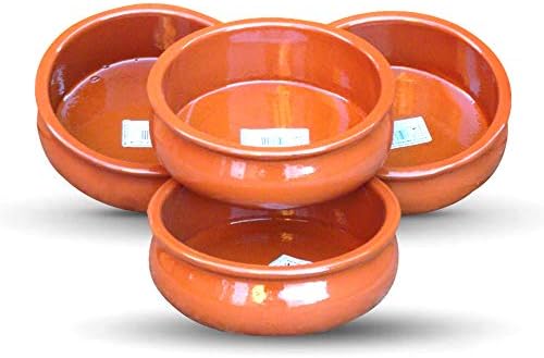 Set of 4 Spanish Terracotta Tapas Dishes / Cazuelas - 20cm diameter ...