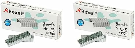 Rexel No. 25 (6/4) Staples (Pack of 1000) : Amazon.co.uk: Stationery ...
