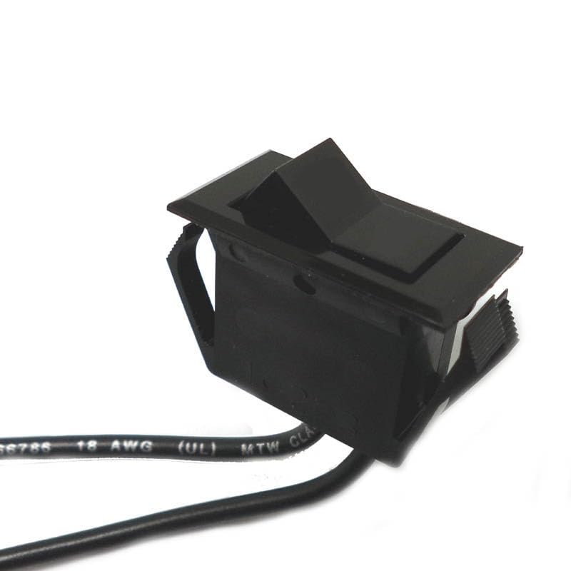 Patd 621 Black RLEIL Rocker Switch On/Off 2 Pin 2 Position DPST 10A/6A ...