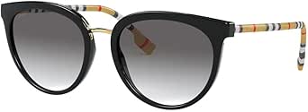 Amazon.com: BURBERRY Sunglasses BE 4316 F 385311 Willow Black Grey Gradient : Clothing, Shoes ...