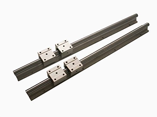 SBR16-1000mm 16MM Linear Slide Guide Shaft 2 Rail+4 SBR16UU Bearing ...