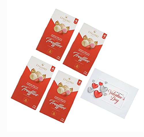 Amazon.com: Candy Rific Lugano Strawberry Creme Filled White Chocolate ...