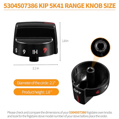 atgestore 5304507386 Gas Stove Knob Replacement for Frigidaire Stove ...