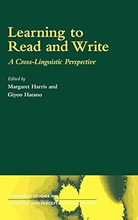 Amazon.com: Learning to Read and Write: A Cross-Linguistic Perspective (Cambridge Studies in ...
