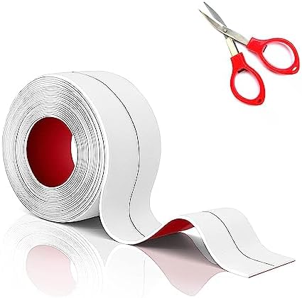 Mokani Bath Sealant Strip, 2 Rolls Bathroom Sealant White Waterproof ...