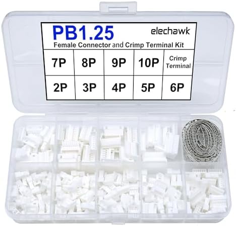 Amazon.com: PB1.25 Female Connectors and Crimp Terminal kit Compatible with Molex PicoBlade ...