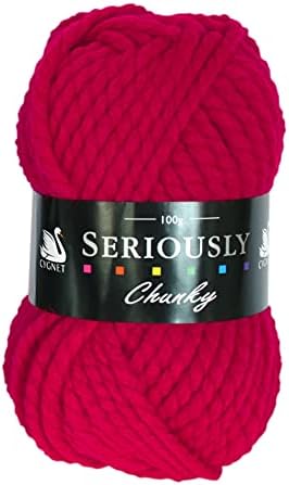 Cygnet SERIOUSLY CHUNKY Knitting Acrylic Yarn / Wool 100g - 217 Black ...