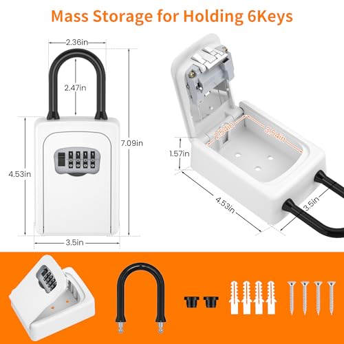 Snapklik.com : Portable Key Lock Box, Upgrade Clearly Visible Numbers ...