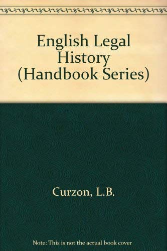 English legal history (M. & E. handbook series): 9780712105125: Amazon ...