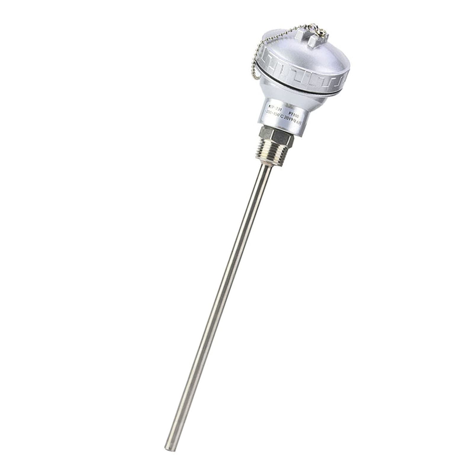 Temperature Sensor Head, PT100 Temperature Sensor Probe 1/2" NPT Thread ...