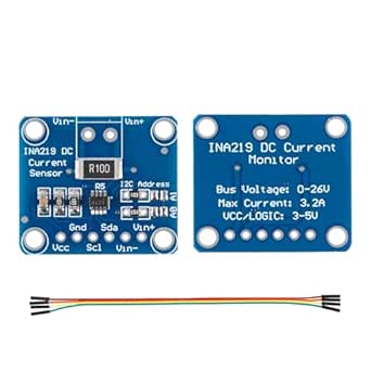 INA219 Current Sensor Module, High-Side DC Current and Power Sensor ...