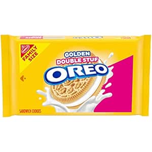 Amazon.com: OREO Double Stuf - Galletas sándwich doradas de chocolate ...