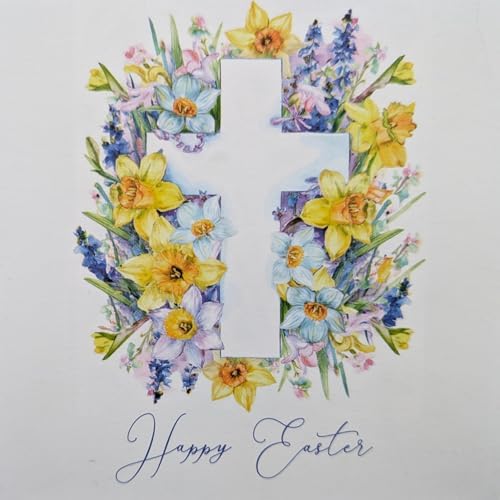 Set of 8 Christian Easter Cards – Religious Greeting Cards with Cross ...