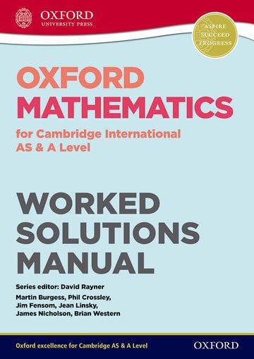 Amazon.com: Oxford Mathematics for Cambridge International AS & A Level ...
