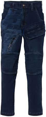 Amazon.co.jp: [寅壱] [トライチ] 作業服 作業着 LAデニムカーゴパンツ 8911-219 シュレッダーカモ柄 : ファッション