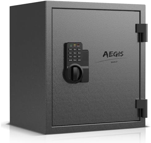 AEGIS Safe Box - 1.6 Cubic Feet Fireproof Digital Keypad Security Steel ...