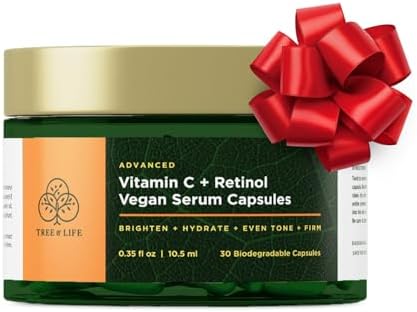 Amazon.com : Tree of Life Vitamin C & Retinol Serum Capsules - Powerful ...