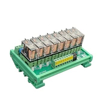 Amazon.com: 1PCS 8-Way Relay Module PLC Amplifier Board 24V12VPNP/NPN ...