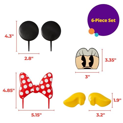 DecoPac Minnie Mouse Creations DecoSet Cake Topper, 1 Count (Pack of 1 ...