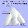 Bedding Home Luxury Backrest Reading Pillow | Hypoallergenic Batwing ...
