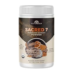 Amazon.com: Naturealm Sacred 7 - Mushroom Extract Powder 2 oz - Chaga ...