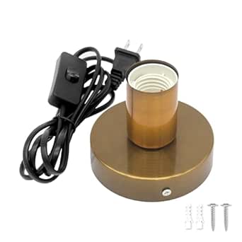 Suoyouman Industrial Table Lamp Base,Small Polished Metal Desktop Lamp ...