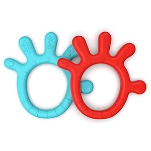 Buy Cherilo Palm Shape Finger Teether for 3 to 12 Months Baby, Teething ...