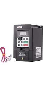 QNK 4KW 5.5HP 220V AC 17A VFD Converter Single to 3 Phase Inverter ...