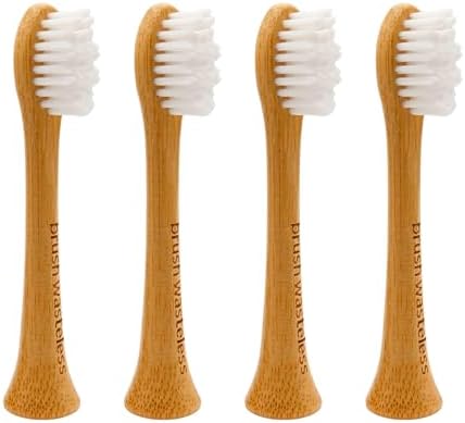 Amazon.com : Brush Wasteless Bamboo Electric Toothbrush Heads (4-Pack ...
