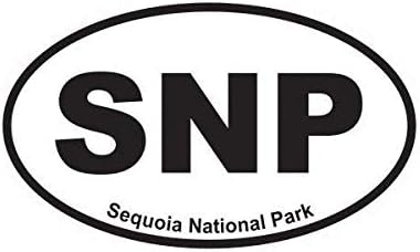 Amazon.com: Sequoia National Park Oval Sticker Decal Vinyl Euro SNP 5 ...