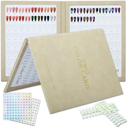 Amazon.com: C12rtive 240 Colors Nail Display Book,120 Double Card Nail ...