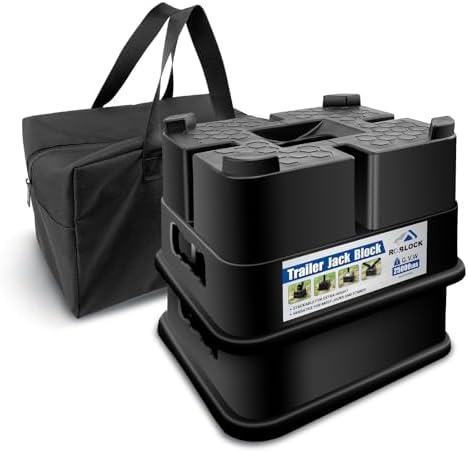 ROBLOCK Trailer Jack Block, 2 Pack RV Camper Stabilizer Blocks Travel ...
