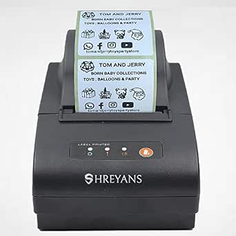 SHREYANS 58mm (2inch) Thermal Label + Receipt Printer can Printer ...