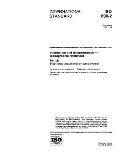 ISO 690-2:1997, Information and documentation - Bibliographic ...