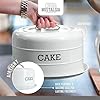 KitchenCraft Living Nostalgia LNCTGRY Airtight Cake Storage Tin / Cake ...