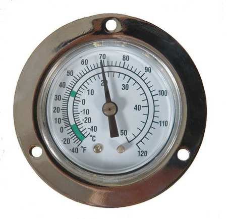 Amazon.com: Analog Panel Mt Thermometer, -40 to 120F : Industrial ...
