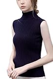 ・ブランド:Haberry(ハベリィ)・ボディラインに優しくフィットするシルエットでキレイに着こなせるノースリーブタートルネック。繊細な細リブの縦ラインが着るだけで華やかな印象に。高いストレッチ性で着心地抜群。程よい肌見せが上品な印象を与え...