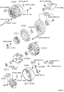 Amazon.com: TOYOTA 27371-31011 Alternator Brush : Automotive