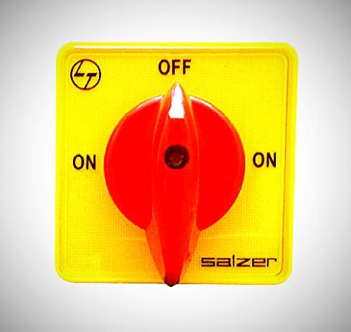 SALZER (L&T) 16A 61196 Cam Operated Rotary Switch S16 B13, 4 Pole ON ...