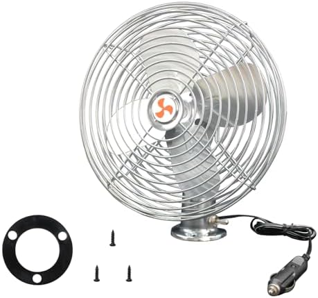 Amazon.com: RoadPro RP-1179 Car Fan, Heavy Duty, 12V, Metal, 7.5 ...