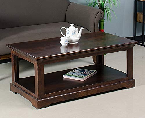 MSD Wood Art Wooden Rectangular Coffee Centre Table for Living Room ...