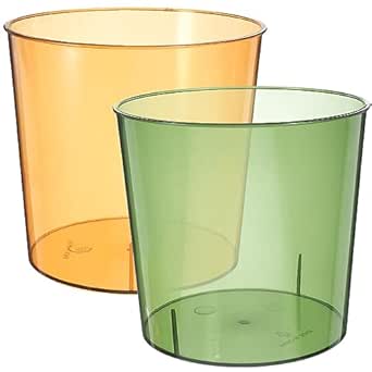 Amazon.com: MAGICLULU 2pcs Plastic Waste Basket Clear Round Trash Can ...