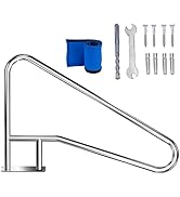 Amazon.com: KODOM Pool Handrail Swimming Stainless Steel Humanized ...